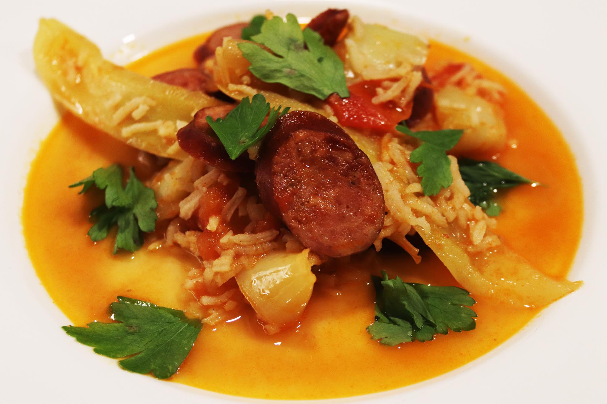 White Pepper, Tomato and Pepperoni Lecho - Inspired Cuisine